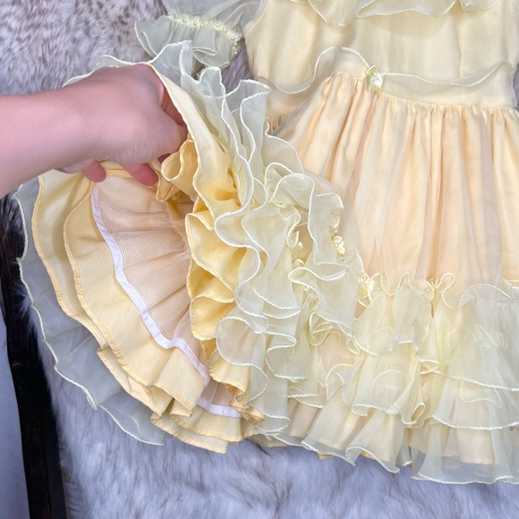 Lida | Dresses | Vintage Lida California Pageant Girl Mellow Yellow ...